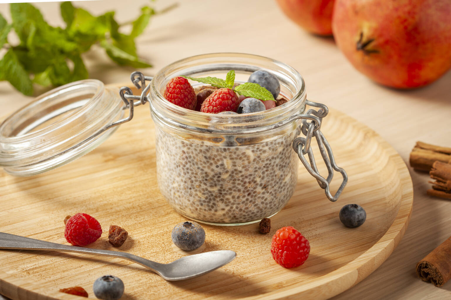 Pudin de Chía con fruta de temporada - Trevijano